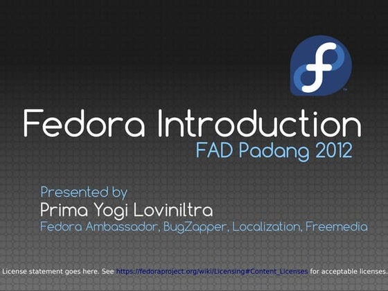 Basics of-foss-fedora-introduction | PPT