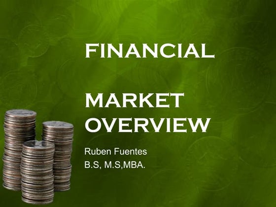 Introduction to Financial Markets | PPTX | Stocks and Bonds | Personal ...