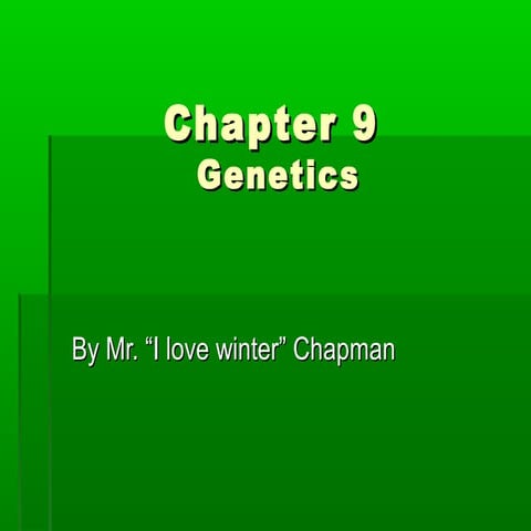 Intro. genetics | PPT