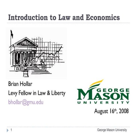 Intro Law & Econ | PPT