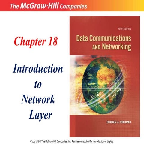 Intro Network Layer Chapter 18forouzanppt Computer Networking Computing