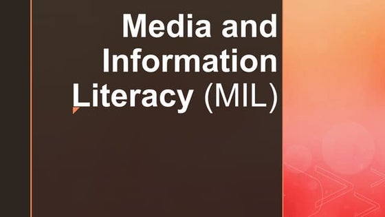 Lesson 1 Introduction to Media and Information Literacy | PPT
