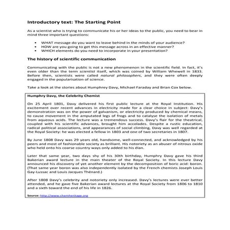 Intro the starting point | PDF