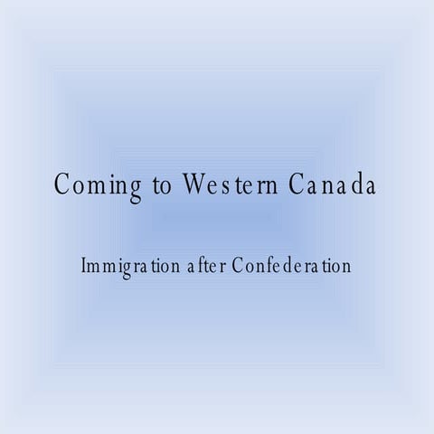 Intro To Immigration | PPT