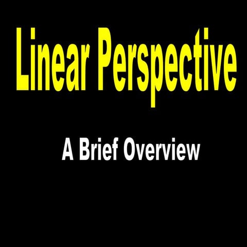 Intro to Linear Perspective | PPT