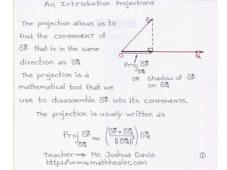 Vector Projection An Introduction To Vector Projections