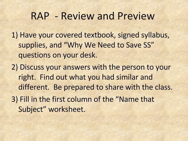 5 branches of social studies | PPT