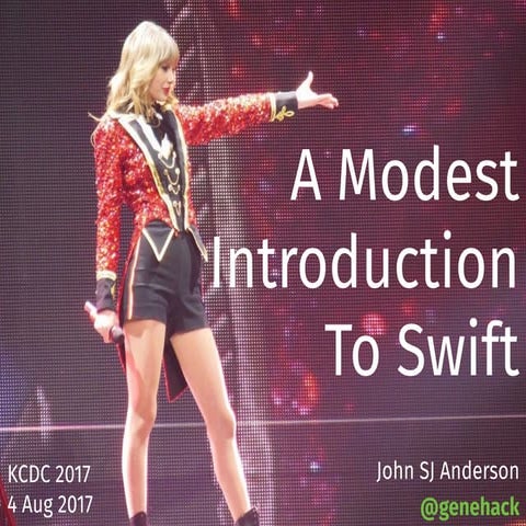 A Modest Introduction to Swift | PPT