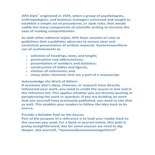 Intro. to APA Style | DOCX