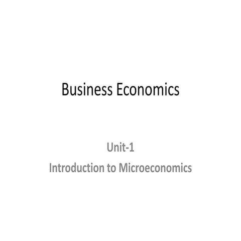 intro-tobusinesseconomics | PPT