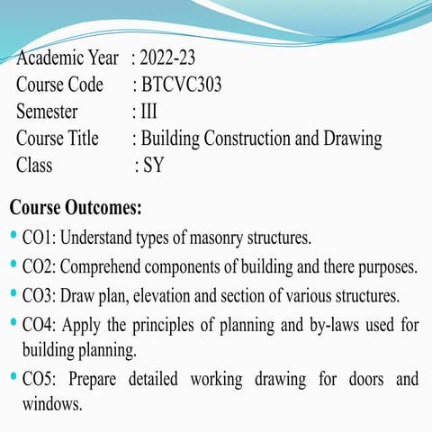 Building construction ppt | PPTX