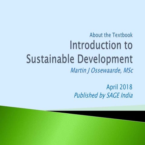 Introduction to Sustainable Development Textbook | PPTX