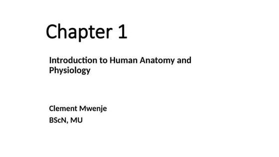 Introduction to HUMAN ANATOMY AND PHYSIOLOGY | PPT