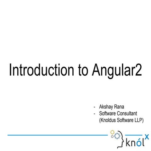 Introduction To Angular2 Ppt 