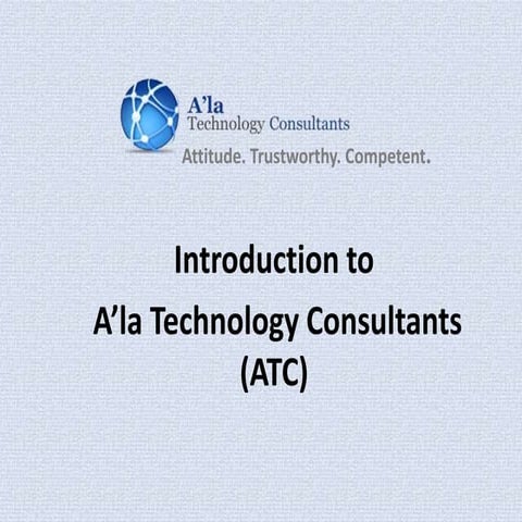 Introduction to A\'la Technology Consultants | PPTX | Technology ...