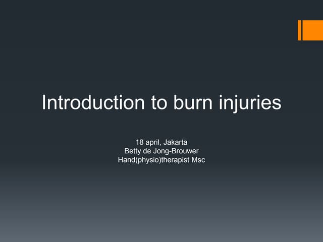 Introduction to management & intervention burn | PPT Introduction to management & intervention burn | PPT