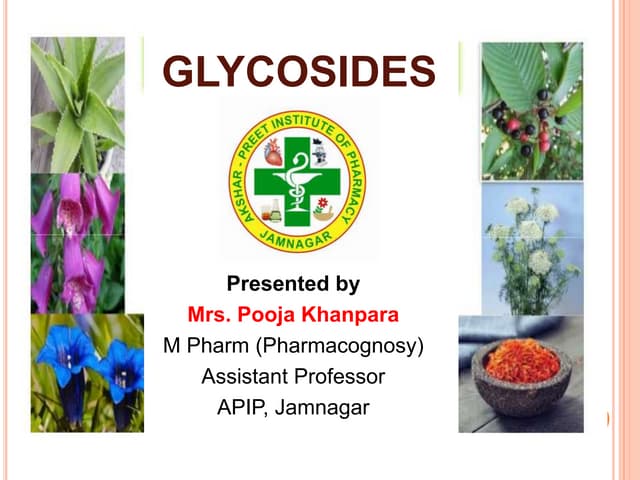 Classification of Glycosides | PPTX