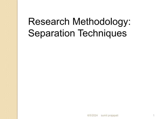 Chromatography Chromatography Slide Pptx