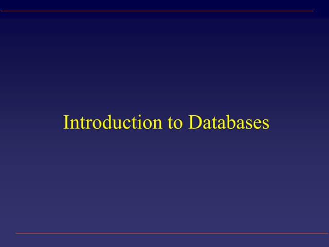 Intro Databases Table Record Field Ppt