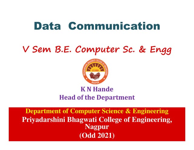 Introduction To Data Communication Concepts Ppt