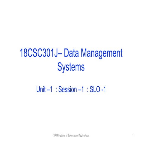 Introduction to Database Management System | PPT