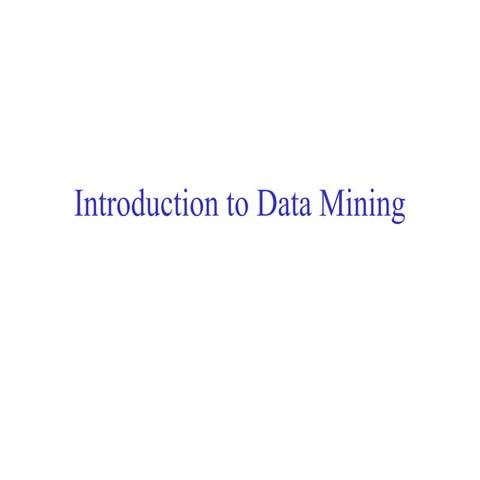 introDM.ppt introduced the data mining system and | PPT