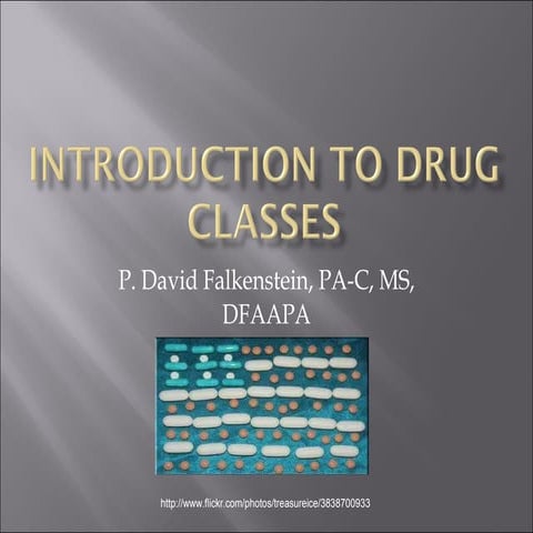 Intro drug classes | PPT