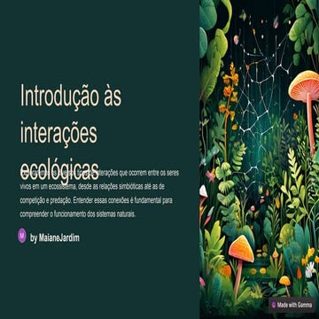 relacoes_ecologicas: interespecíficas e intraespecíficas. pptx | PPTX