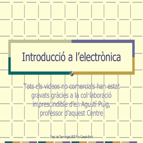 Introducció A L’ElectròNica | PPT