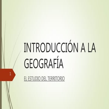 Introducción a la geografía | PPTX