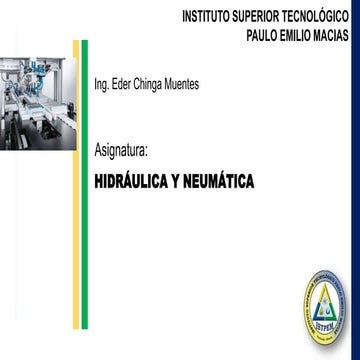 INTRODUCCIÓN A LA HIDRÀULICA-CLASE 1.pptx | Technology & Computing