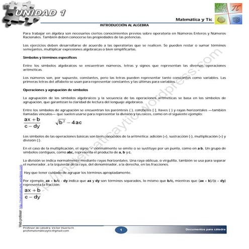 Introducción al algebra | PDF