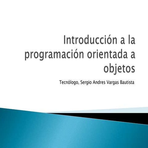 La programación orientada a objetos | PPTX