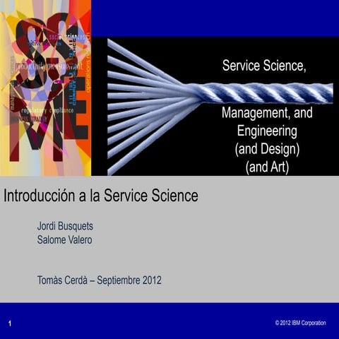 Introducción a la service science | PDF