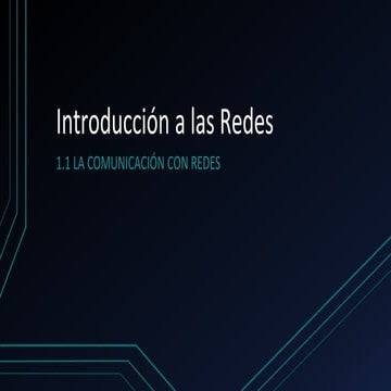 Introducción a las Redes de Datos.pptx | Computer Networking | Computing