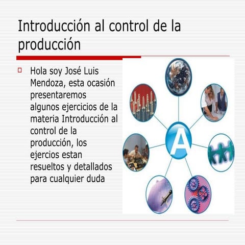 IntroduccióN Al Control De La ProduccióN | PPT