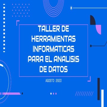 INTRODUCCIÓN ANÁLISIS DE DATOS.pptx | Databases | Computer Software and Applications