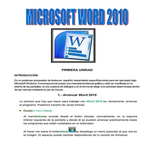 Introducción de word | PDF