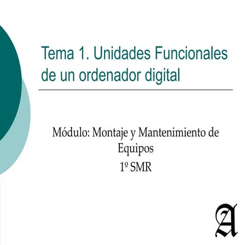 Introducción montaje y mantenimiento de equipos | PPTX