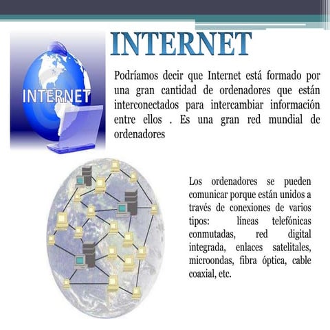 Como viaja la información por Internet | PPTX