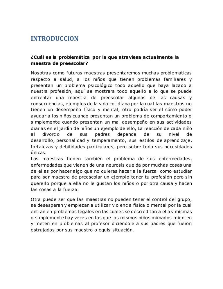 Ejemplos De Introduccion