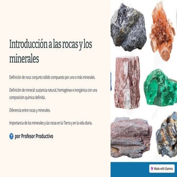 Introducción a las rocas y los minerales | PDF