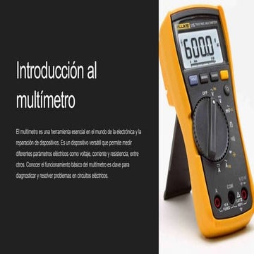 Multimetro todo lo que debes saber de el | PPTX