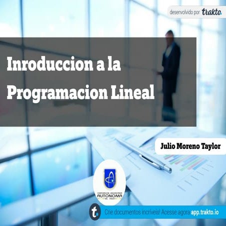 Introduccion a la programacion lineal - Julio Moreno Taylor | PDF | Programming Languages ...
