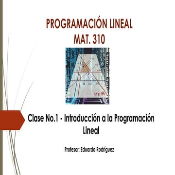 Introduccion a la programacion lineal | PDF