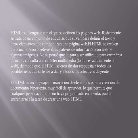 Introduccion al html | PPTX