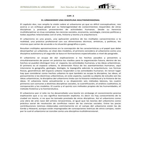 Introduccion al urbanismo | PDF