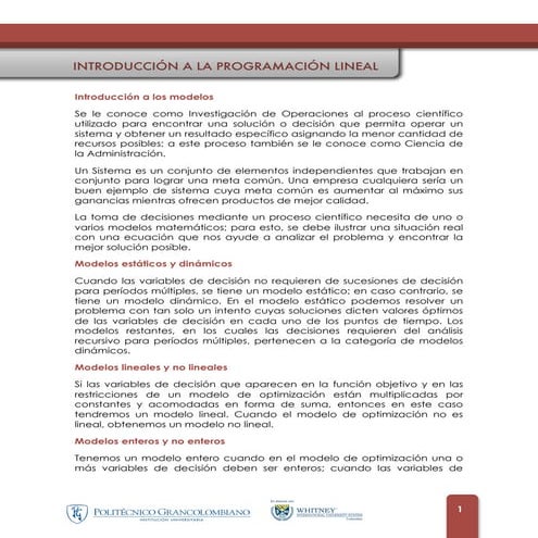 Introduccion a programacion lineal | PDF | Science