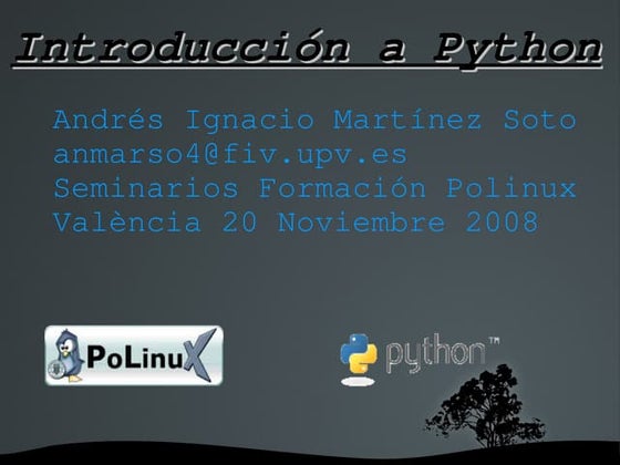 Introducción a Python | PPT