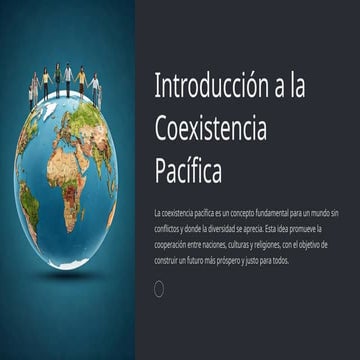 Introduccion coexistencia Pacifica en la vida | PPTX